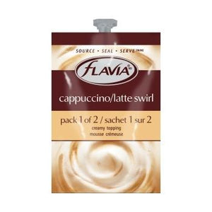 Flavia Cappuccino Latte Swirl Fresh Packs 20ct 1 Rail – coffeeforlessos.com